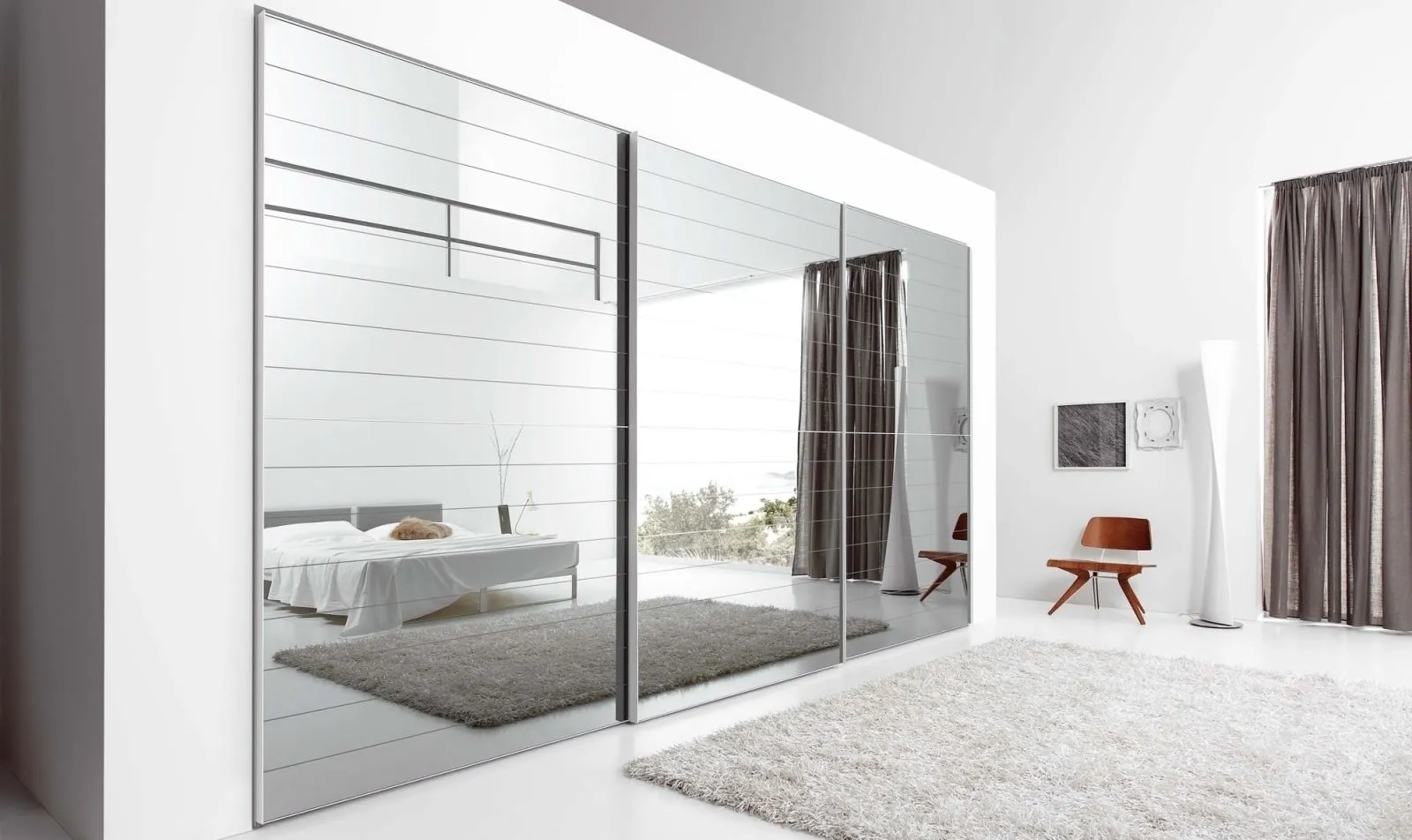 Armadio a muro in cartongesso, comodo e funzionale