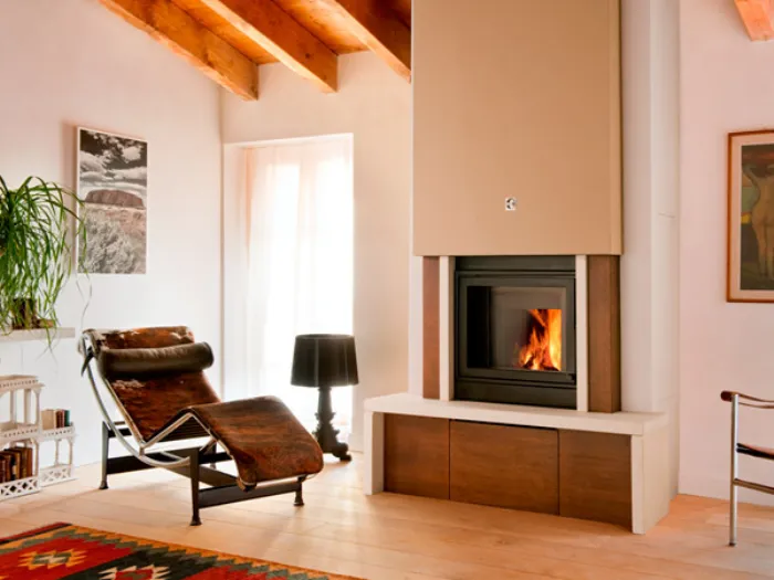 Caminetto monoblocco per riscaldare tutta la casa