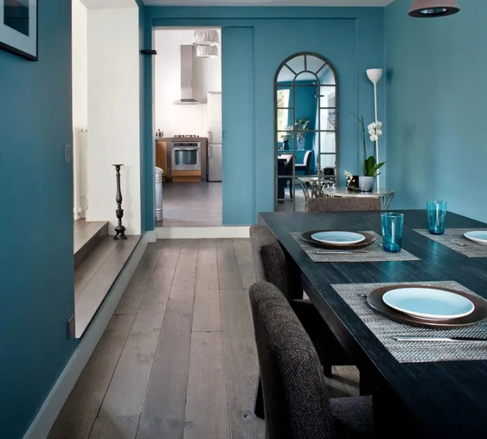 Colore turchese in casa, glamour e antistress