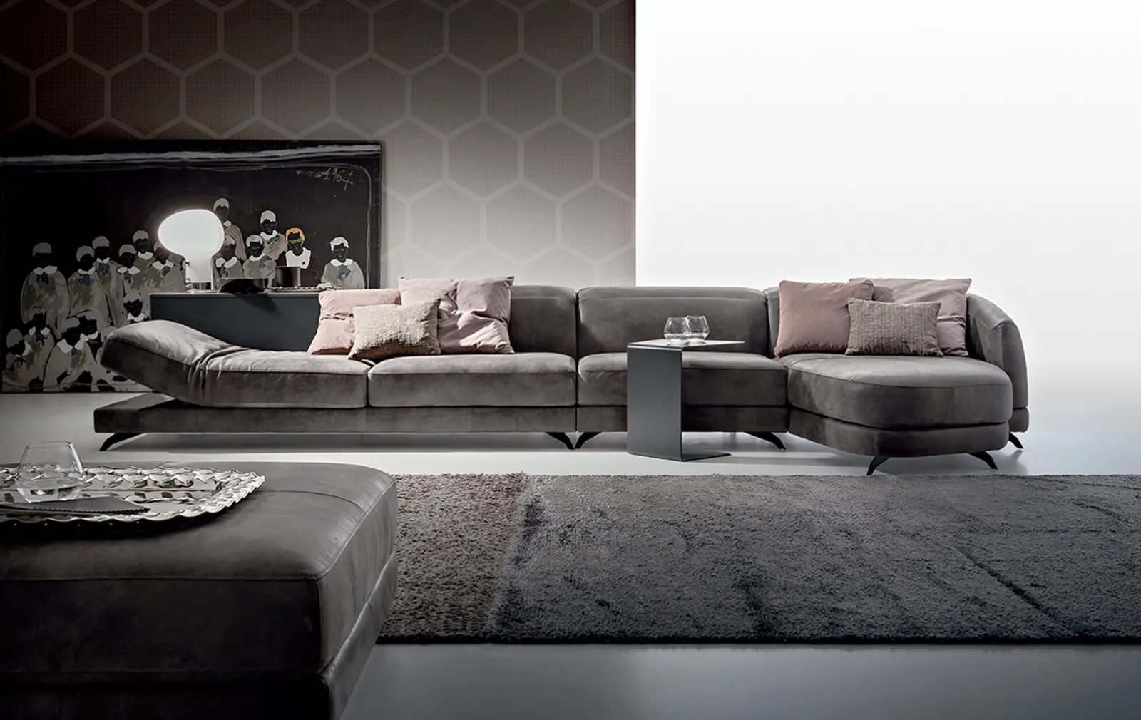 Divani ad angolo in pelle