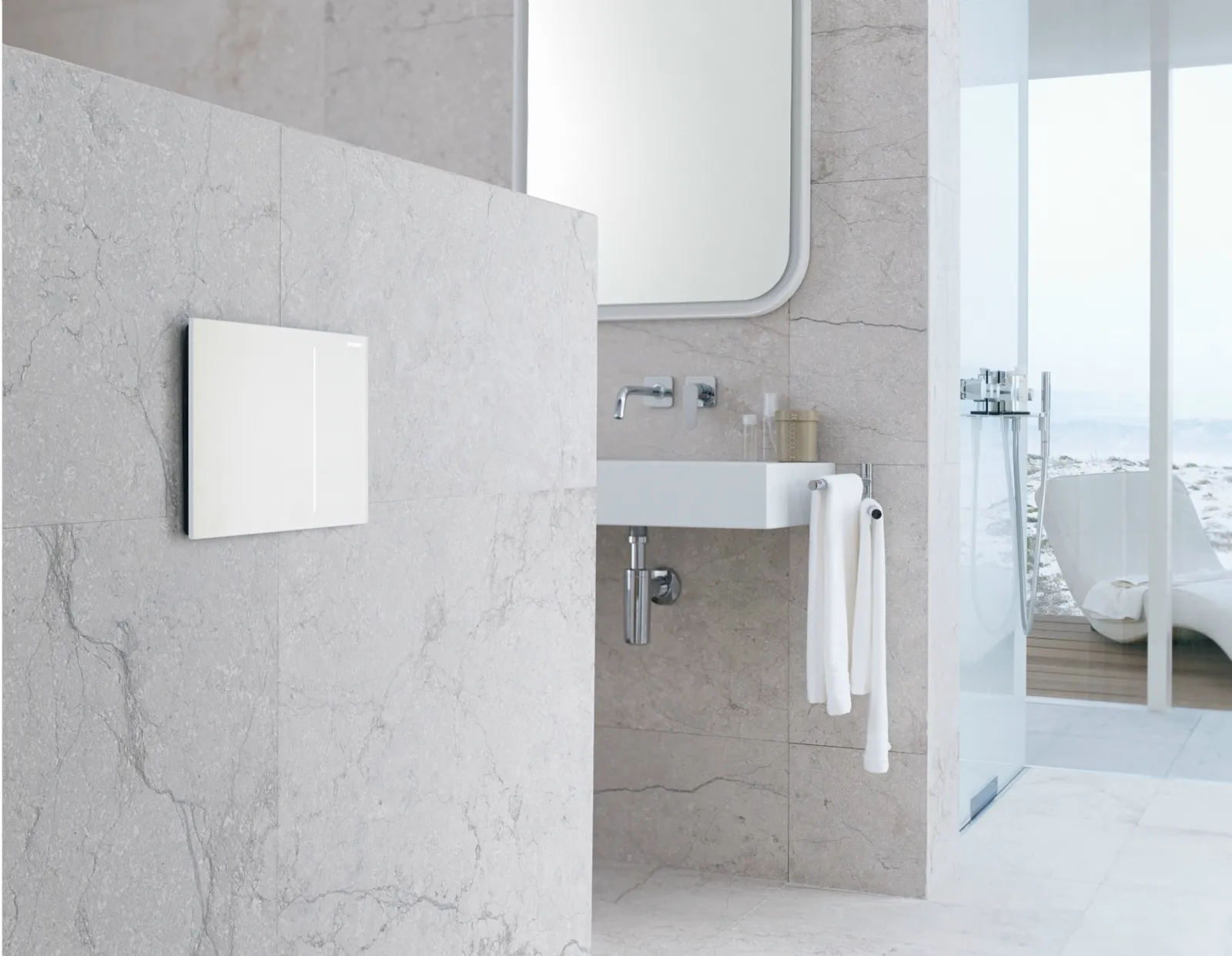 Geberit Sigma70, il bello del risparmio idrico