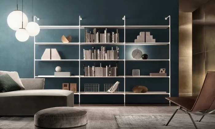 Le librerie componibili per il soggiorno