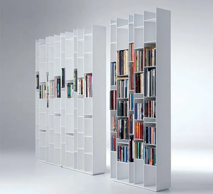 Libreria a muro contemporanea