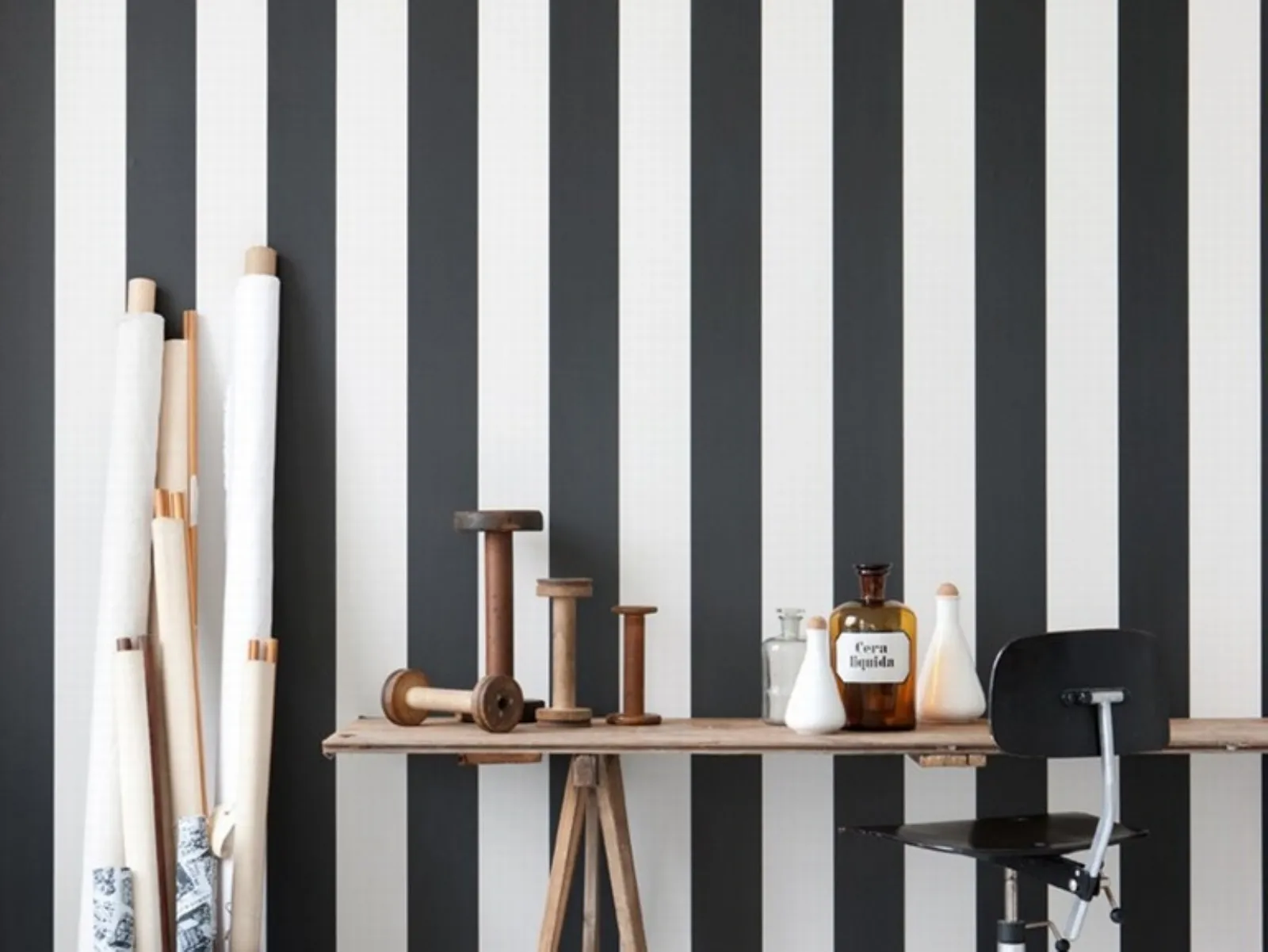 Pareti a righe, una scelta di carattere