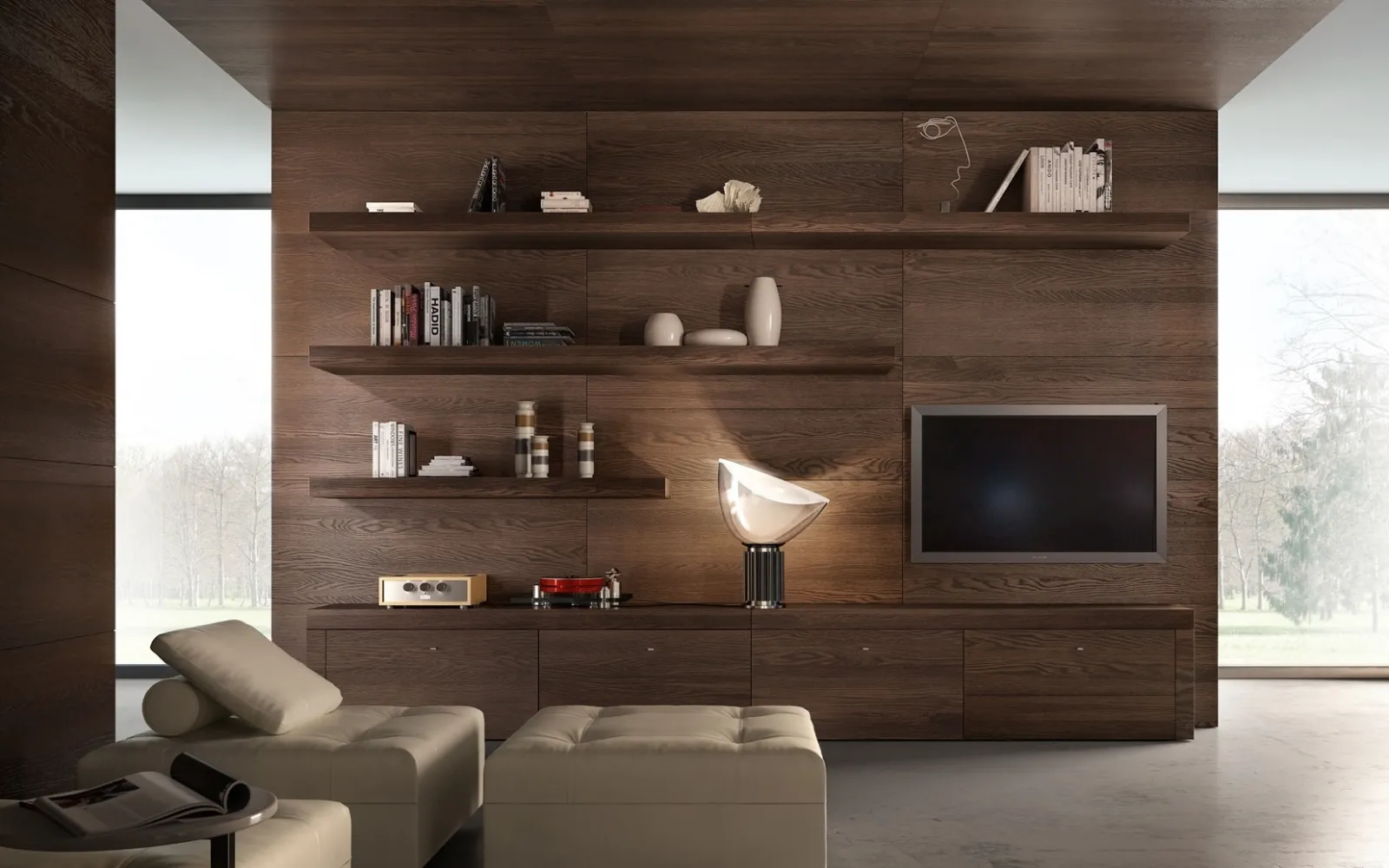 Pareti in legno per interni, soluzioni d'effetto