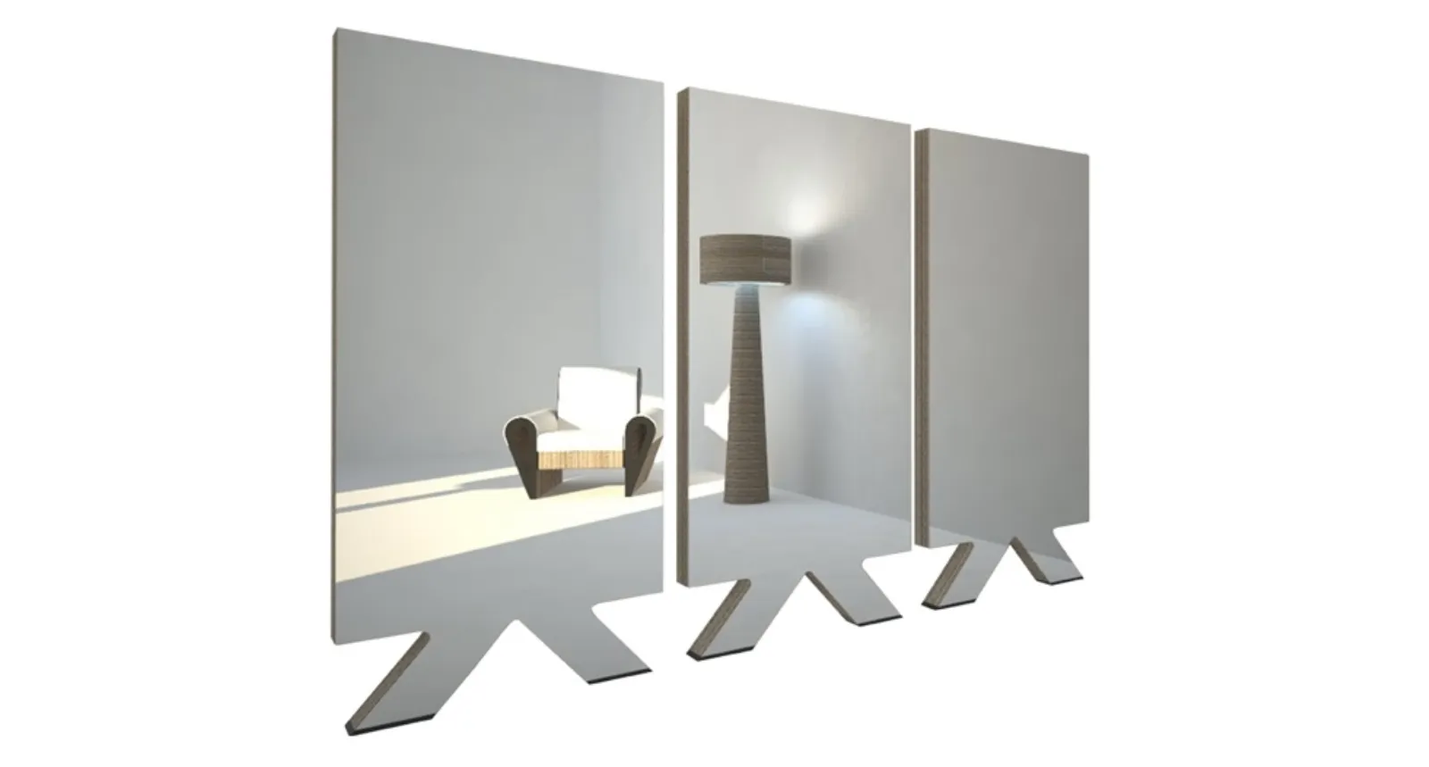 Specchio da terra tra funzione e design